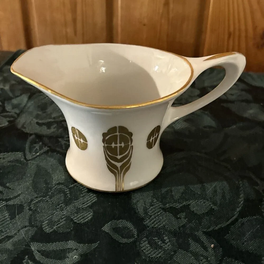 ohio pottery | Dining | Antique Art Deco Royal Rochester Cream Sugar ...